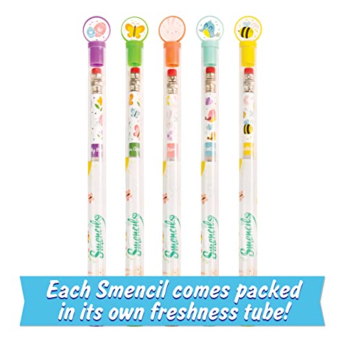 Spring Smencils - HB #2 Scented Pencils, 5 Count, Gifts for Kids, School Supplies, Classroom Rewards, Easter basket stuffers