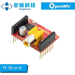 OpenMV TV Shield, SingTown, NTSC Video Transmit AV Monitor, Apply to OpenMV Cam H7 Plus, OpenMV Cam H7, OpenMV Cam M7, OpenMV Cam H7 R2