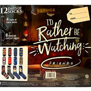 Hyp Friends Television Series Men's 12 Days of Socks in Advent Gift Box