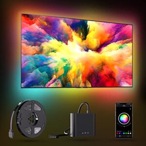 tv led backlight kit and hdmi sync box, led tv backlight for 65 inch tv, sync with music, tv and games can tv lights that change with tv, smart phone app control, led for bedroom, tv, room diy led