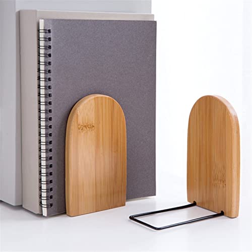 PRVDV Adjustable Bookends Wholesale Book Holder Nature Bamboo Desktop Organizer Office Home Bookends Book Ends Stand Holder Shelf Bookrack Book Organizer (Color : Small)