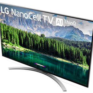 LG 55SM8600PUA Nano 8 Series 55" 4K Ultra HD Smart LED NanoCell TV (2019), Black