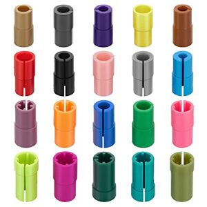 sppq 20 packs pen adapter holder set compatible with cricut (explore air/air 2/air 3 and maker/maker 3), (sharpie/bic/crayola/sakura/pilot/pentel/paper mate/mitsubishi uni-ball)