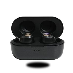 summonerbuds nabi black bluetooth 5.0 true wireless earbuds ipx5 waterproof, in-ear earphones with microphone, wireless chargable