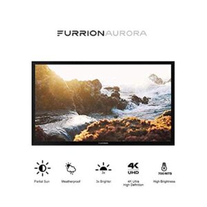 Furrion Aurora - Partial Sun Series 43-Inch Weatherproof 4K Ultra-High Definition LED Outdoor Television with Auto-Brightness Control for Outdoor Entertainment - FDUP43CBR