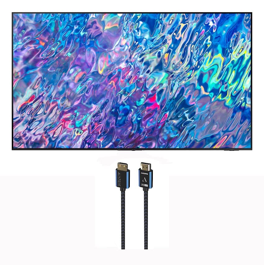 SAMSUNG QN85QN85BAFXZA 85" 4K Neo QLED UHD Smart TV in Titan Black with an Austere 5S-4KHD2-2-5M V-Series 2.5m Premium 4K HDR HDMI Braided Cable (2022)