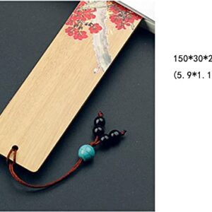 RIOMAN Bookmarks Metal Bookmark Bookmark Sprout Bookmarks Bookmark Handmade Wooden Bookmark，Classic Painted Bookmark Set，, is A Unique Gift for Teachers, Students (Color : B)