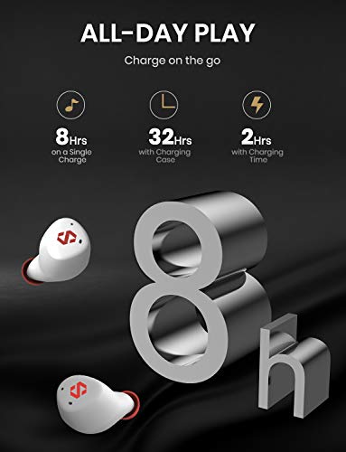 dyplay Wireless Earbuds Active Noise Cancelling with Dual-Mic, 3 ANC Modes 2020 Upgraded Wireless Bluetooth Headphones ANC TWS Earbuds 32hrs Playtime for TV Travel Work Home Office