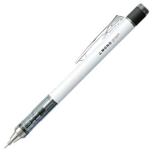 tombow mechanical pencil, monograph 0.5mm, white (dpa-134a)