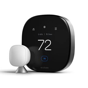 new 2022! ecobee smart thermostat premium with siri and alexa and built in air quality monitor and smart sensor