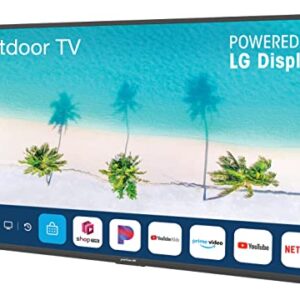 Peerless-AV 65'' Neptune Partial Sun Outdoor 4K HDR Smart TV w/Free Outdoor Tilting Wall Mount, WPTV653