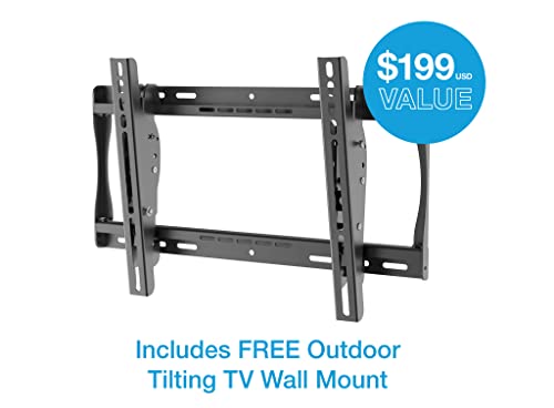 Peerless-AV 65'' Neptune Partial Sun Outdoor 4K HDR Smart TV w/Free Outdoor Tilting Wall Mount, WPTV653