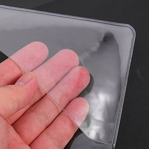 Tofficu Clear Book Covers Book Protector Clear Protect Against Wear Tear Water for Magazines Comic Books Notsbooks Paperbacks Bible Presentation