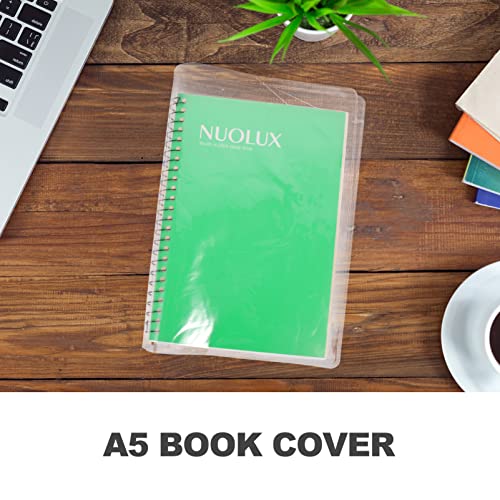 Tofficu Clear Book Covers Book Protector Clear Protect Against Wear Tear Water for Magazines Comic Books Notsbooks Paperbacks Bible Presentation