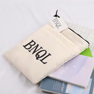 BNQL Book Sleeve for Book Lovers Book Cover Paperback Book Cover Protector with Zipper (Book Sleeves)