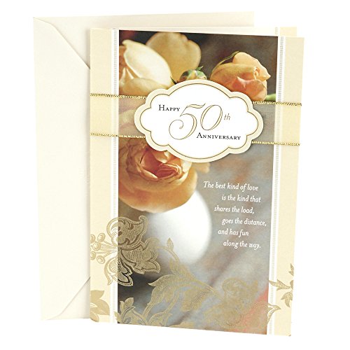 Hallmark 50th Anniversary Card (Roses)