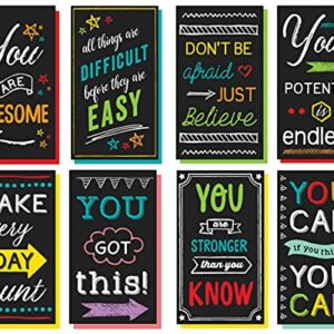 Iconikal Inspirational Motivating Thankful Mini Quote Cards, Blank Back, 200-Count