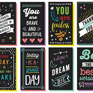 Iconikal Inspirational Motivating Thankful Mini Quote Cards, Blank Back, 200-Count