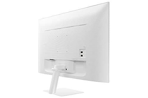 SAMSUNG 27" M50B Series FHD Smart Monitor w/Streaming TV, 4ms, 60Hz, HDMI, HDR10, Watch Netflix, YouTube and More, Slimfit Camera, IoT Hub, Mobile Connectivity, 2022, LS27BM501ENXZA, White