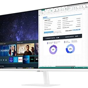 Samsung 27-Inch Class Monitor M5 Series - FHD Smart Monitor and Streaming TV (LS27AM501NNXZA, 2021 Model) (Renewed)