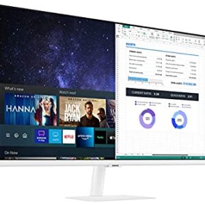 Samsung 27-Inch Class Monitor M5 Series - FHD Smart Monitor and Streaming TV (LS27AM501NNXZA, 2021 Model) (Renewed)