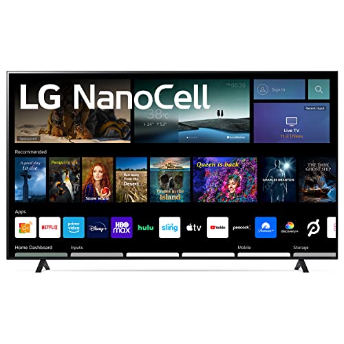 LG 50-Inch Class NANO75 Series Alexa Built-in 4K Smart TV (3840 x 2160), 60Hz Refresh Rate, AI-Powered 4K, WiSA Ready, Cloud Gaming (50NANO75UQA, 2022) (Renewed)