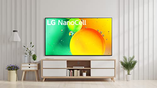 LG 50-Inch Class NANO75 Series Alexa Built-in 4K Smart TV (3840 x 2160), 60Hz Refresh Rate, AI-Powered 4K, WiSA Ready, Cloud Gaming (50NANO75UQA, 2022) (Renewed)