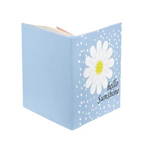 DIYFLASH Cute Daisy Book Covers for Soft Cover Books Book Dust Jacket Covers Washable Durable Reusable Polyester Textbook Covers Book Case Cover for Kids,Teen, Adult 15.7×9.8 in