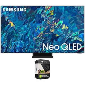 samsung qn55qn95bafxza 55 inch qn95b neo qled 4k smart tv 2022 bundle with 2 yr cps enhanced protection pack