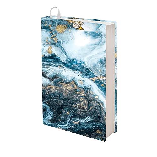 GLENLCWE Blue Marble Book Covers for Hardcover Textbook Novelty Book Cover Protector Book Dust Jacket Covers,Easy to Put On