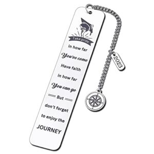 class of 2023 graduation gifts for her him inspirational bookmark gifts for women men senior grad gift 2023 high school college nurse student graduation personalized bookmark for boy girl son daughter