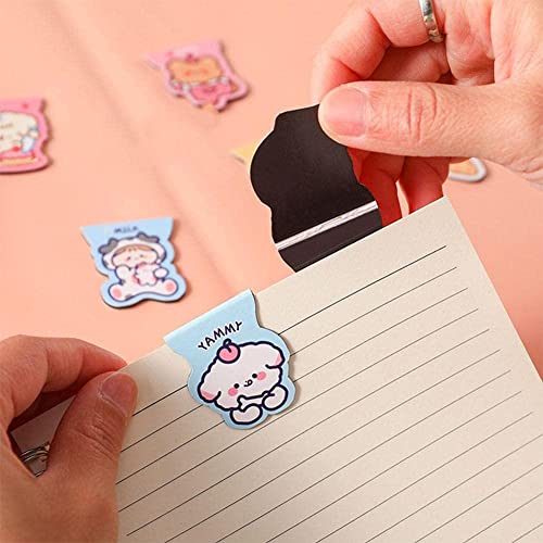 Jkapagzy Waterproof Surfacebookmark Cartoon Page Folder Student Magnetic Bookmarks Custom Girl Stationery Fold Cute Magnetic Waterproof