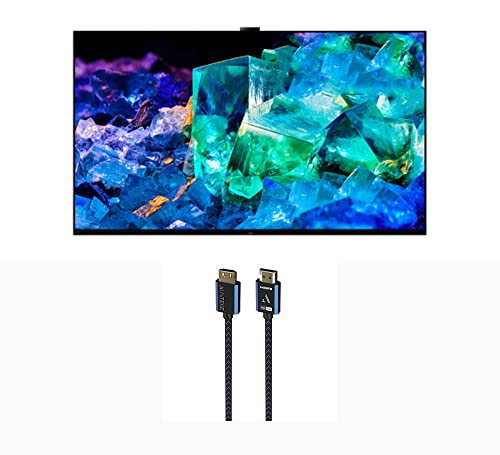 Sony XR55A95K 55" 4K BRAVIA XR HDR IMAX Enhanced Smart OLED TV with an Austere 5S-4KHD2-2-5M V-Series 2.5m Premium 4K HDR HDMI Braided Cable (2022)