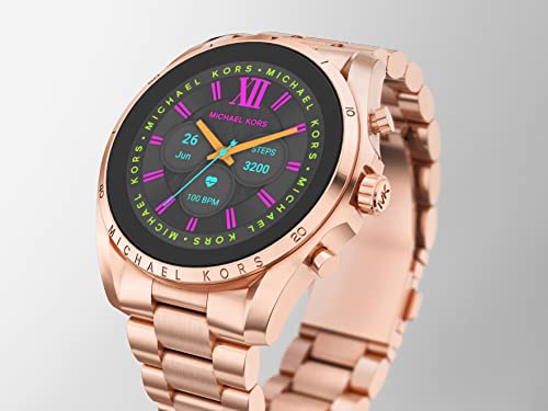 Michael Kors Gen 6 Bradshaw Stainless Steel Smartwatch Fitness Tracker , Rose Gold Tone-MKT5133V