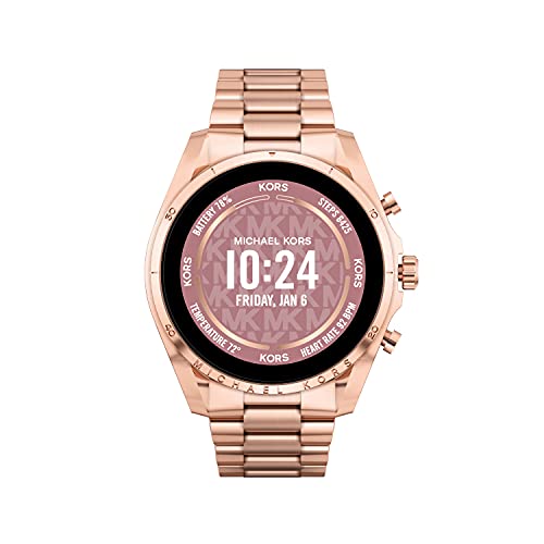 Michael Kors Gen 6 Bradshaw Stainless Steel Smartwatch Fitness Tracker , Rose Gold Tone-MKT5133V