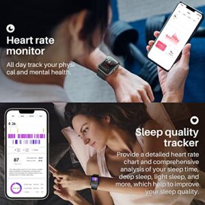 TOZO S2 Smart Watch Alexa Built-in Fitness Tracker with Heart Rate and Blood Oxygen Monitor, Sleep Monitor 5ATM Waterproof 1.69-inch HD Color Touchscreen for Men Women Compatible with iPhone & Android