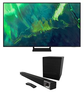 samsung qn65q70aa 65″ class uhd high dynamic range qled 4k smart tv with a klipsch cinema-600-set true 5.1 system and 10″ wireless subwoofer (2021)