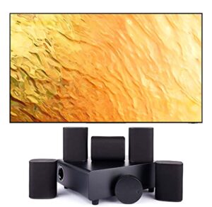 samsung qn65qn800bfxza 65″ 8k qled quantum mini led hdr smart tv with a platin milan-5-1-soundsend 5.1 immersive cinema-style sound system (2022)