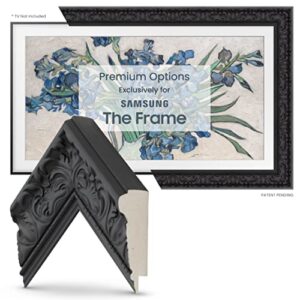 deco tv frames -tuscan matte black compatible only with samsung the frame tv (fits 2021-2023 frame tv, 32″)