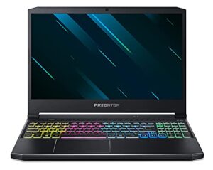 acer predator helios 300 gaming laptop, intel i7-10750h, nvidia geforce rtx 2060 6gb, 15.6″ full hd 144hz 3ms ips display, 16gb dual-channel ddr4, 512gb nvme ssd, wi-fi 6, rgb keyboard, ph315-53-72xd