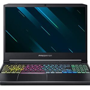 Acer Predator Helios 300 Gaming Laptop, Intel i7-10750H, NVIDIA GeForce RTX 2060 6GB, 15.6" Full HD 144Hz 3ms IPS Display, 16GB Dual-Channel DDR4, 512GB NVMe SSD, Wi-Fi 6, RGB Keyboard, PH315-53-72XD