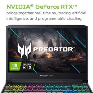 Acer Predator Helios 300 Gaming Laptop, Intel i7-10750H, NVIDIA GeForce RTX 2060 6GB, 15.6" Full HD 144Hz 3ms IPS Display, 16GB Dual-Channel DDR4, 512GB NVMe SSD, Wi-Fi 6, RGB Keyboard, PH315-53-72XD