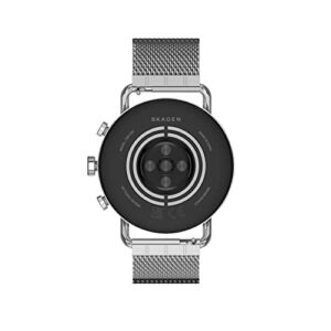 Skagen Falster Women's Gen 6 Stainless Steel Smartwatch Powered with Wear OS by Google with Speaker, Heart Rate, GPS, NFC, and Smartphone Notifications, Color: Silver (Model: SKT5300V)