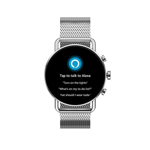 Skagen Falster Women's Gen 6 Stainless Steel Smartwatch Powered with Wear OS by Google with Speaker, Heart Rate, GPS, NFC, and Smartphone Notifications, Color: Silver (Model: SKT5300V)