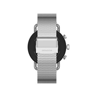 Skagen Falster Women's Gen 6 Stainless Steel Smartwatch Powered with Wear OS by Google with Speaker, Heart Rate, GPS, NFC, and Smartphone Notifications, Color: Silver (Model: SKT5300V)