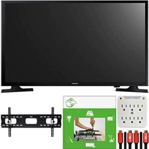 samsung un32m4500b 32″-class hd smart led tv wide color enhancer bundle with taskrabbit installation services + deco gear wall mount + hdmi cables + surge adapter