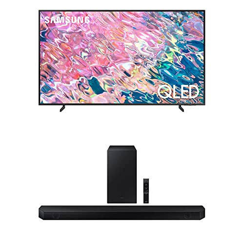 SAMSUNG 75-Inch Class QLED Q60B Series - 4K UHD Dual LED Quantum HDR Smart TV with Alexa Built-in (QN75Q60BAFXZA, 2022 Model) HW-Q60B 3.1 ch Soundbar w/Dolby Audio/DTX Virtual:X, 2022