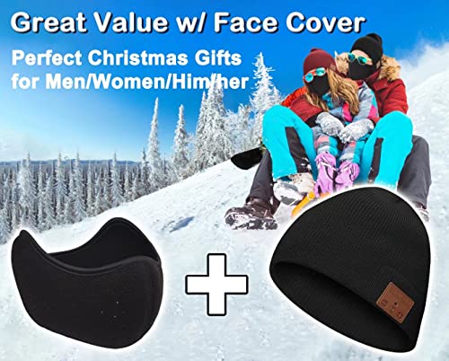 Perfect Mens Gifts Set with Bluetooth Beanie Hat, Beard Growth Kit