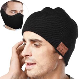 Perfect Mens Gifts Set with Bluetooth Beanie Hat, Beard Growth Kit