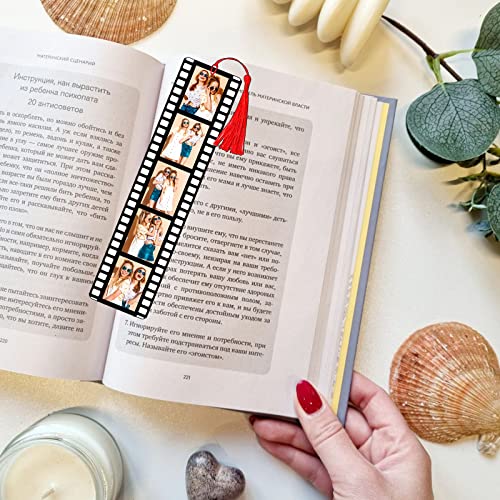 Custom Bookmarks Personalized Photo Metal Bookmark with Tassel Customized Your Own Bookmarks as Gift for Office School Reading